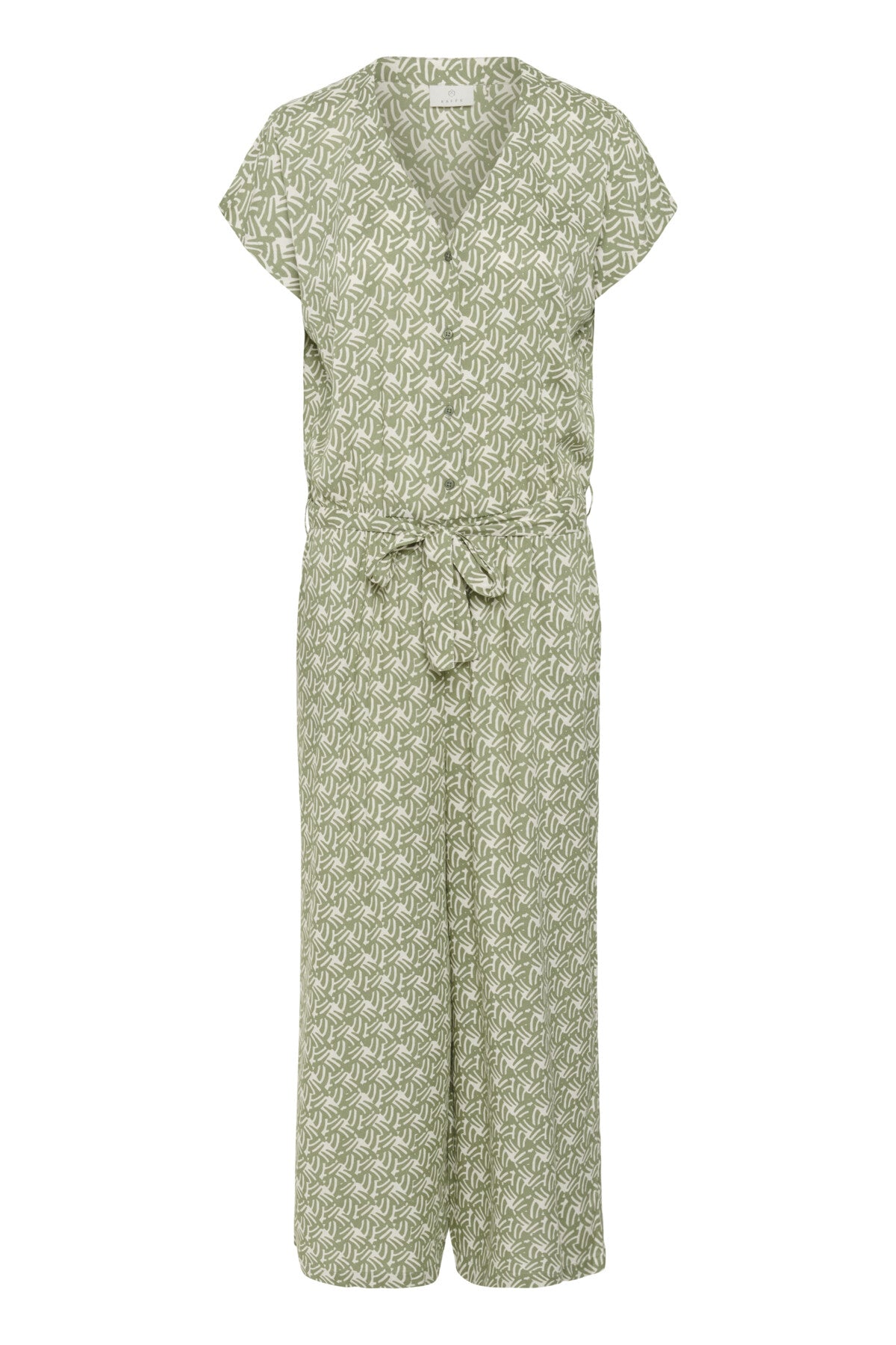 KAmira Plain Weave Jumpsuit Pr Oli Green / Chalk Print - 10509830 ...