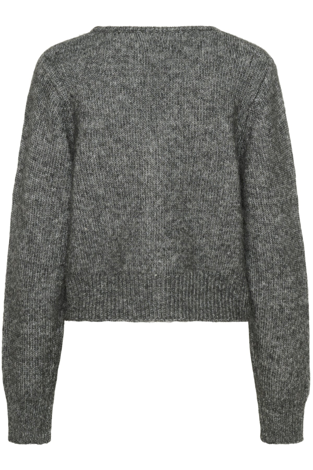 KAmelania Cardigan Dark Grey Melange - 100125 - 10510818 – BUSTEDWOMAN