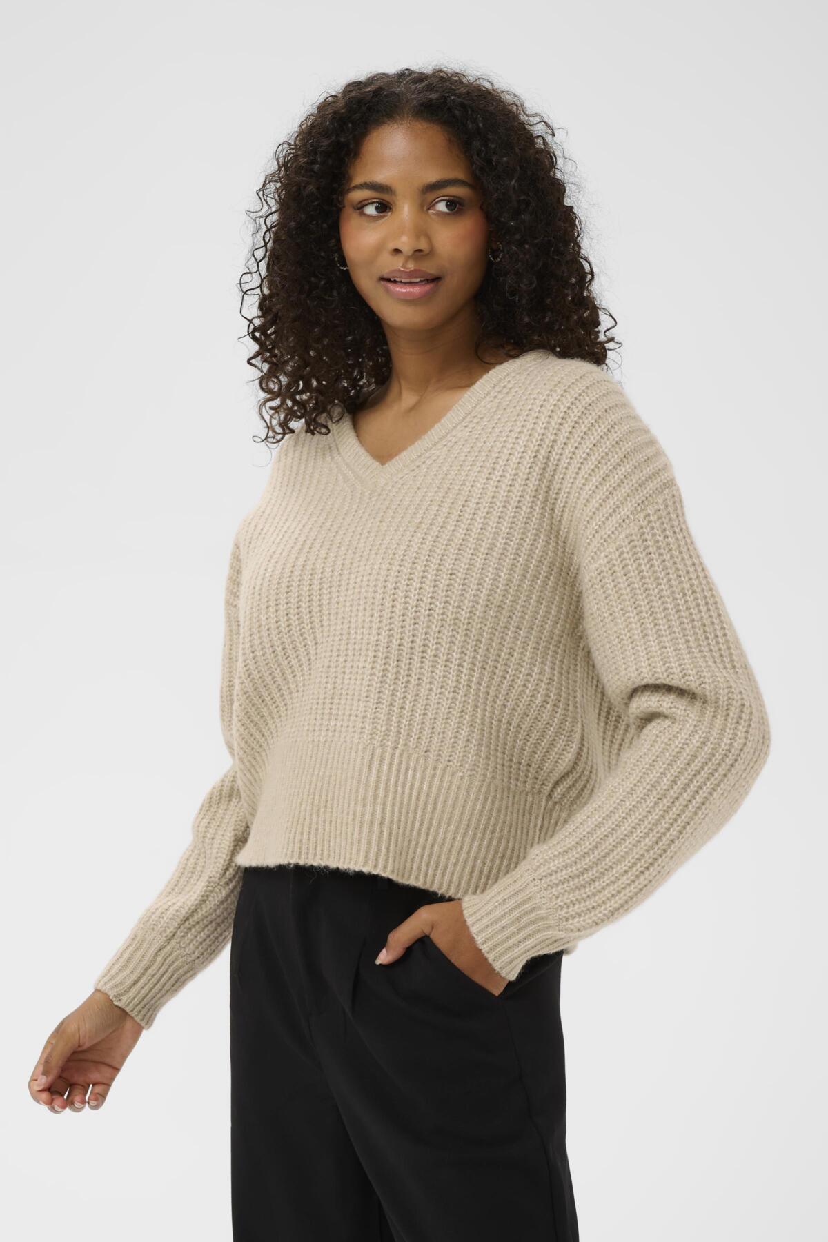 KAlianne LS Pullover Feather Gray Melange - 1513051 - 10511155 ...