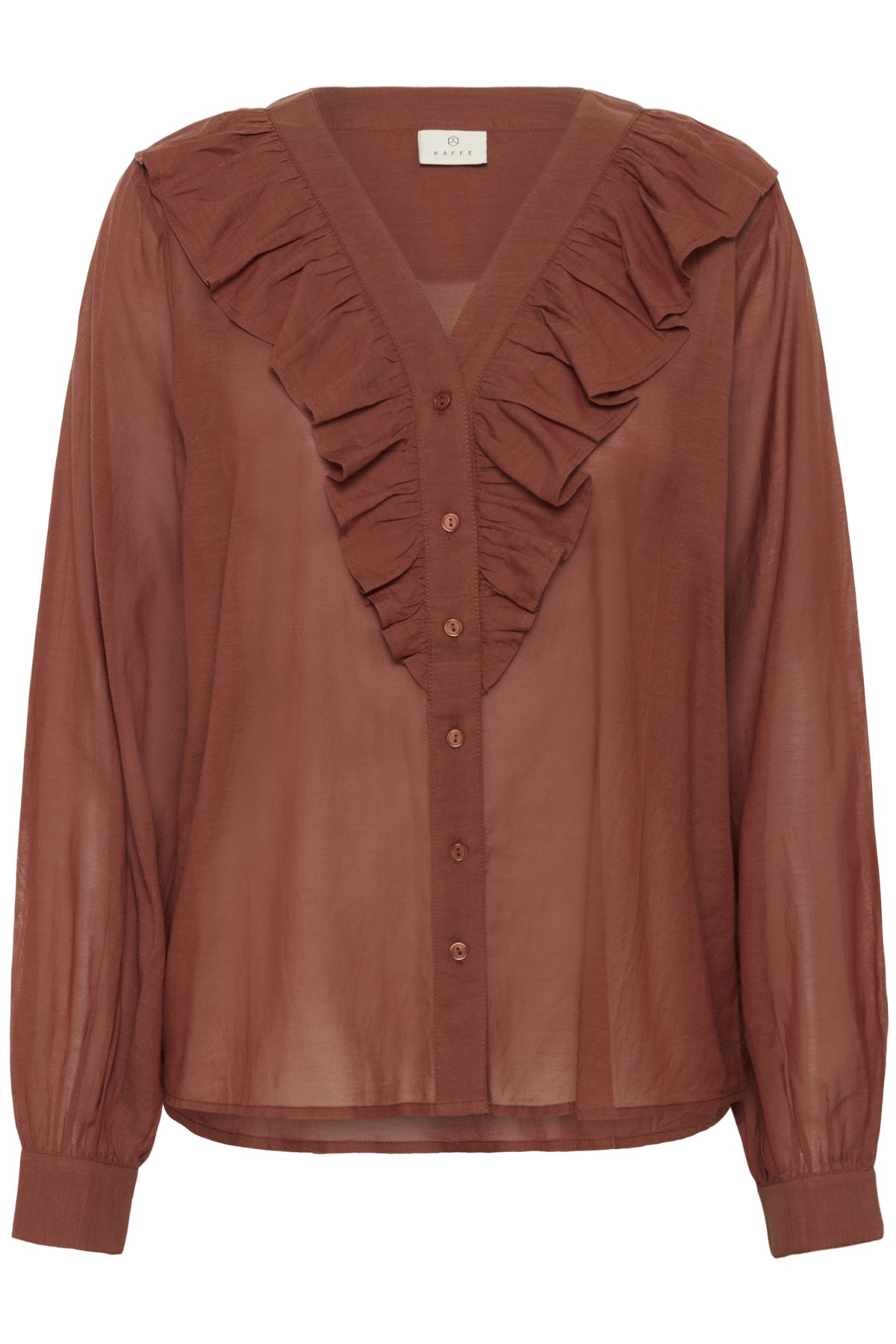 KAlane Frill Blouse Henna - 10552480 – BUSTEDWOMAN