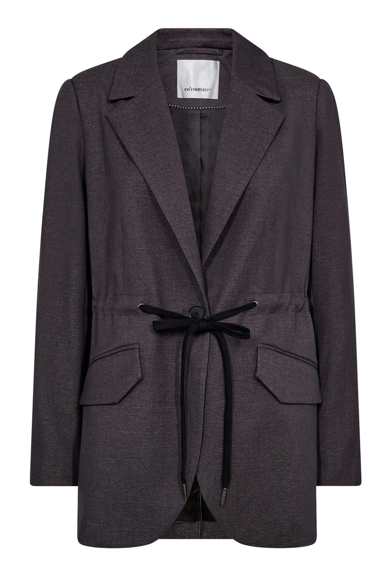FiolaCC String Tie Blazer 57-Grey Melan – BUSTEDWOMAN