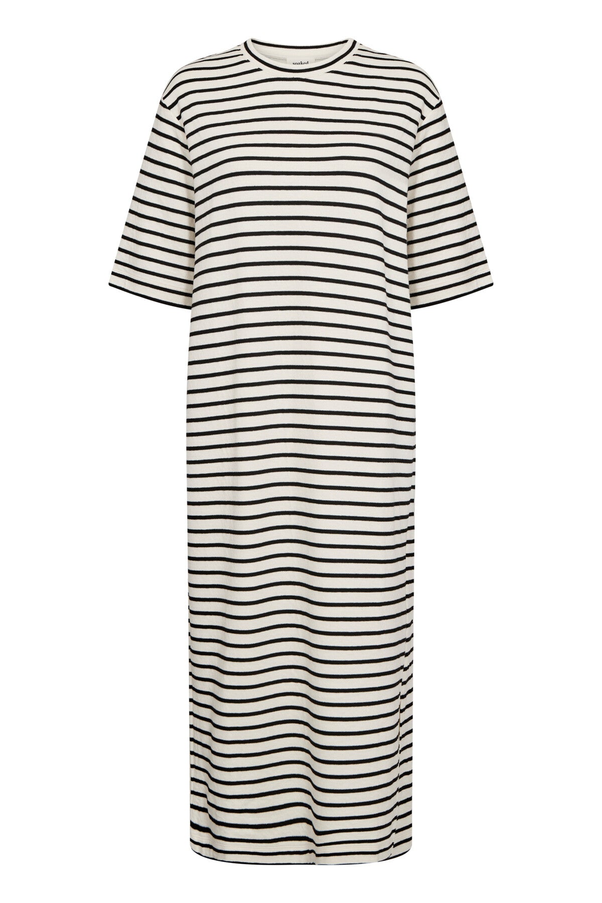 SLIngina Dress White and Black Stripe – BUSTEDWOMAN