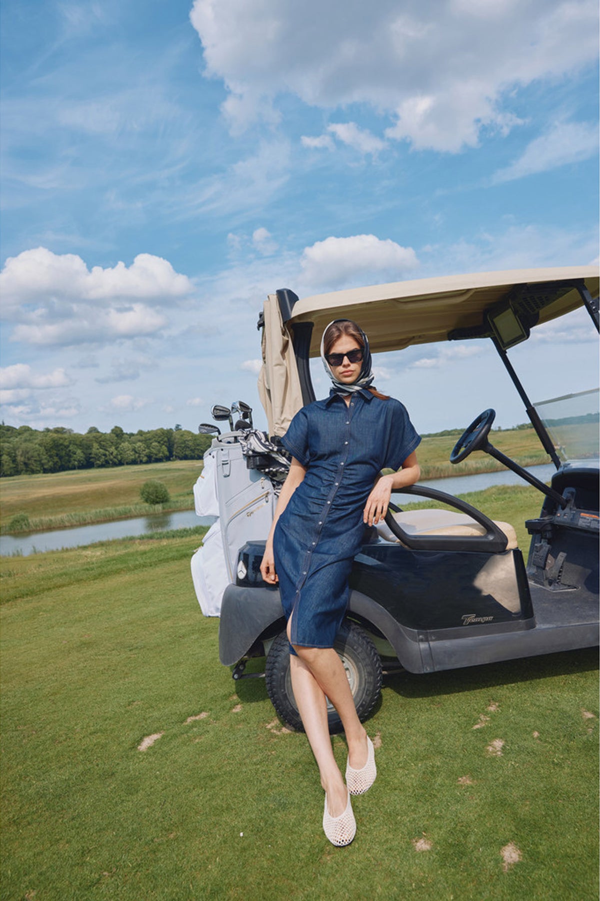 ChambraBBCallie dress Denim blue - BBW4947 – BUSTEDWOMAN