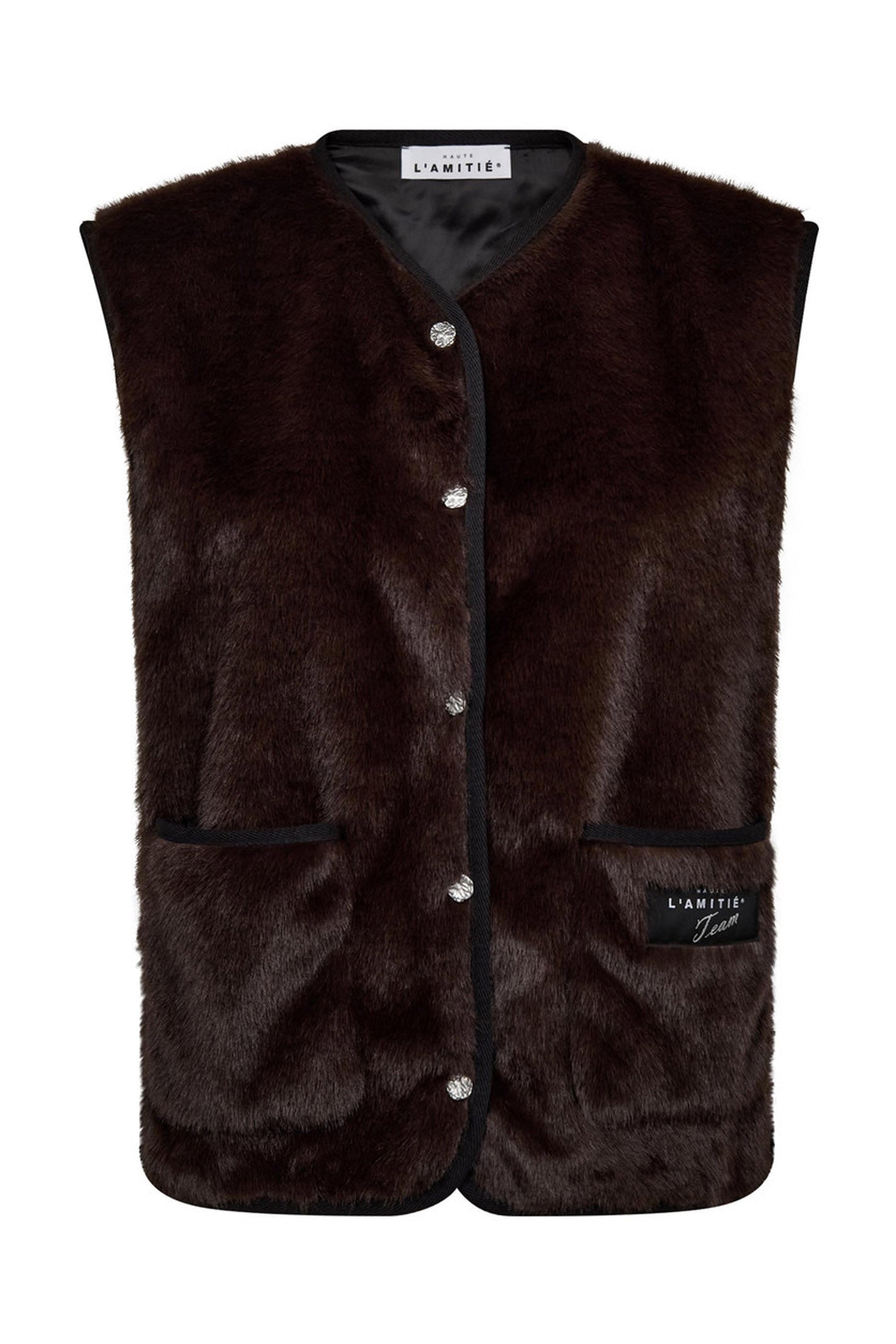 Fur Tech Vest Mocca - HL10254 – BUSTEDWOMAN