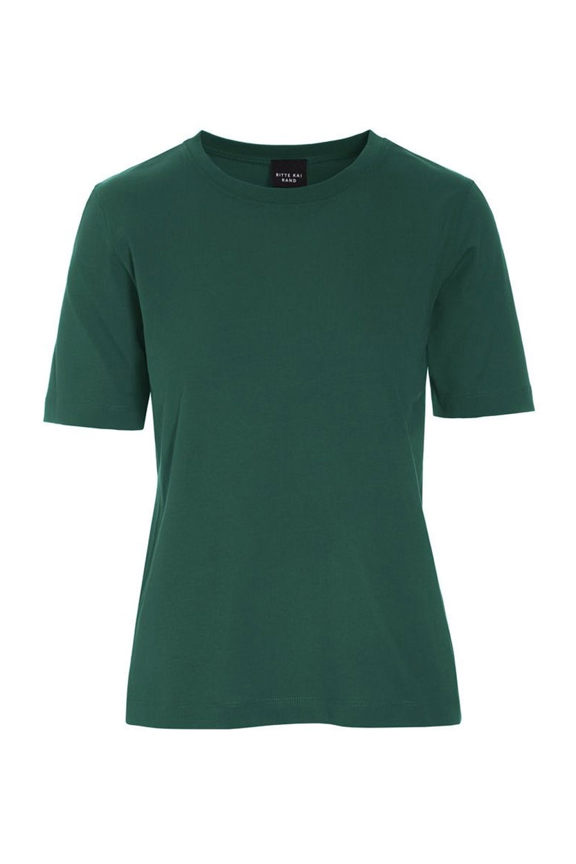 Osaka organic cotton t-shirt DEEP GRASS GREEN - 261-4075-3435 – BUSTEDWOMAN